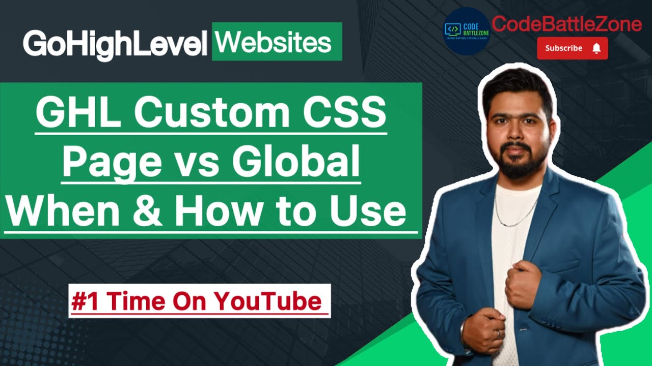 GoHighLevel Website Custom CSS Tutorial || Page-Specific vs Global CSS Explained [2025]