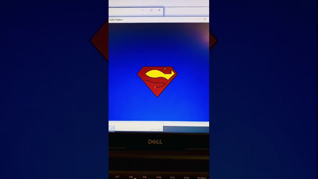 Superman Logo Using Python Turtle.