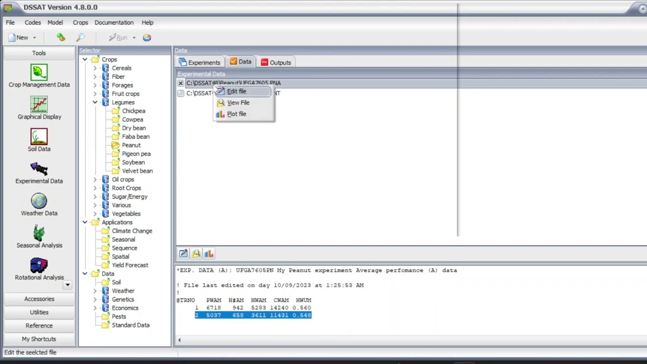 Crafting Precision: Creating File A & File T in DSSAT's Experimental Data Tool 🌾