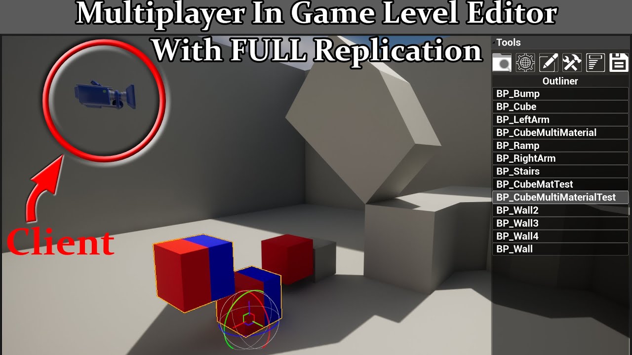 In-Game Multiplayer Level Editor Framework RELEASED!