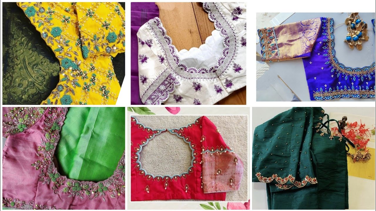 Cutwork Blouse Designs for silk saree Latest - Blouse Designs - Blouse ...