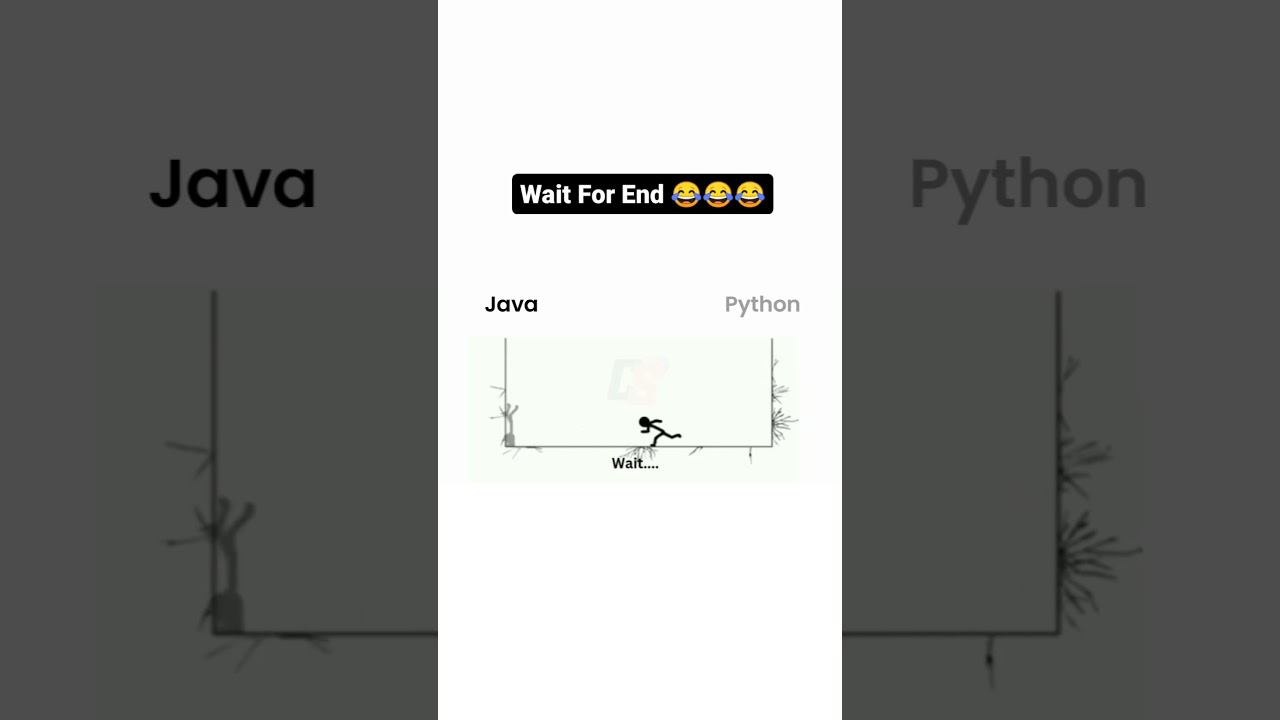 Java vs Python 🤣 #java #python #codinglover #coder #codinglife #funny