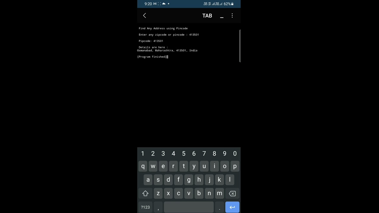 Find Address using Python code #geolocation  exact location with pincode / zipcodes python coding