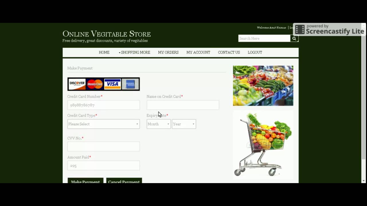 Online Vegetable Store | Java JSP Servlet Project Tutorial | Java JSP CRUD Project