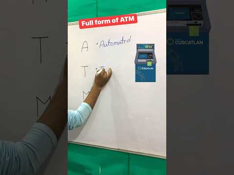 👉 Full form of ATM ! ATM ka full form kya hai ! Full form ATM !! #fullforms #shorts #youtubeshorts
