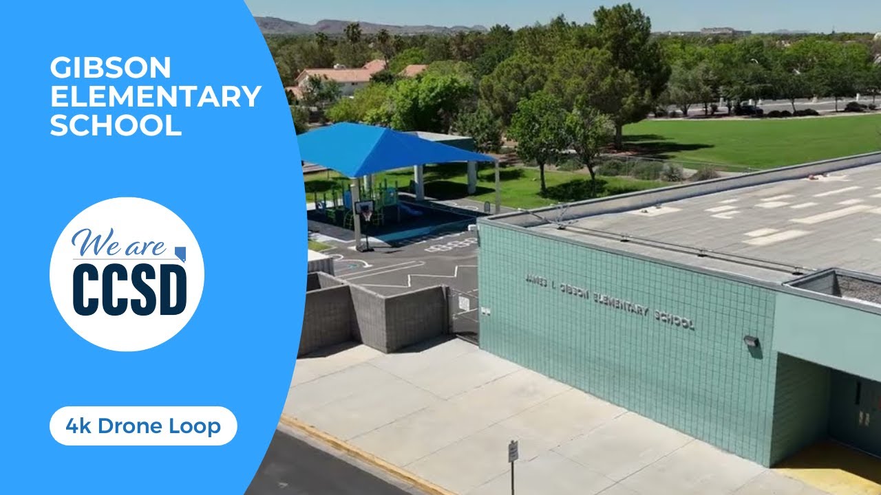 James I Gibson Elementary School - 4k Drone Loop