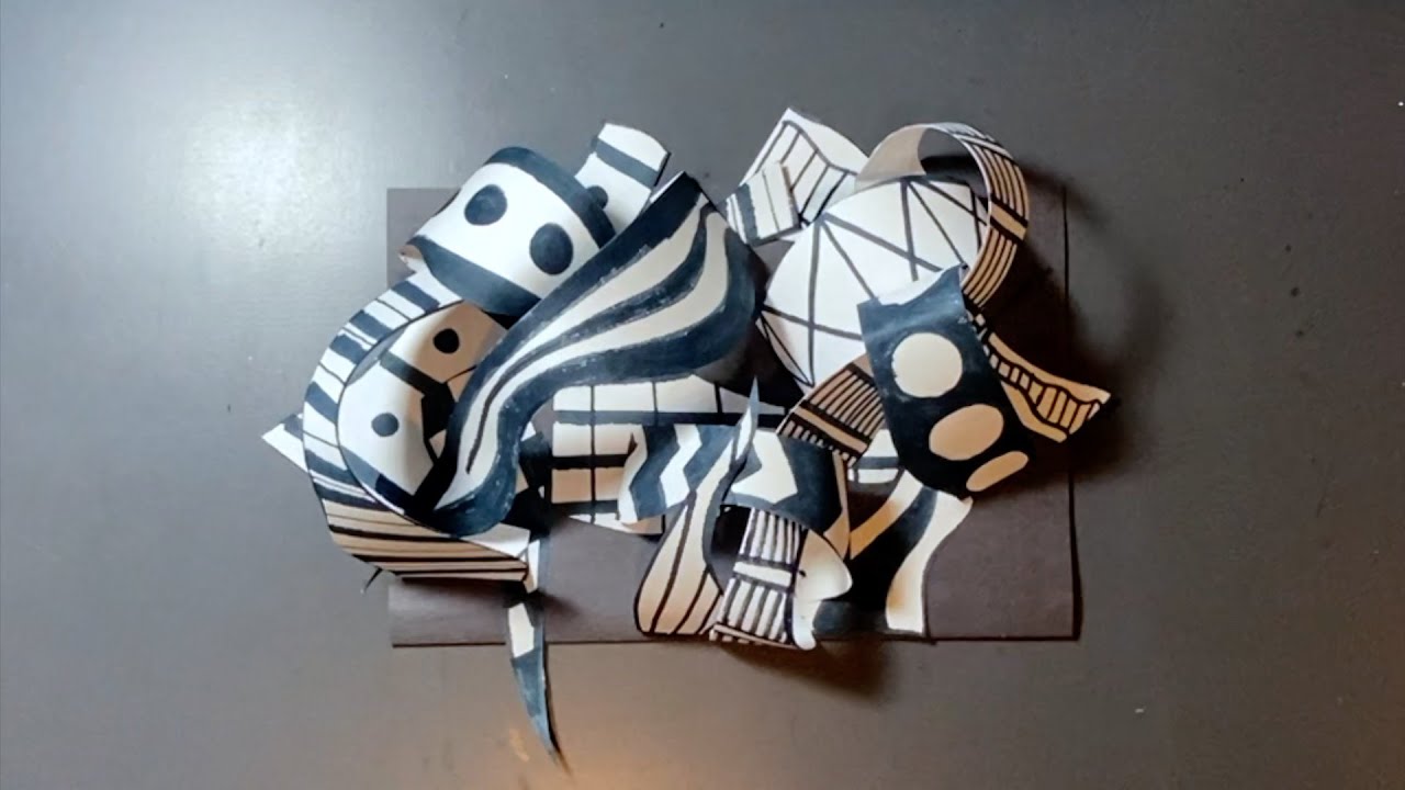 Charles McGee Relief Sculpture - 2nd Grade Art