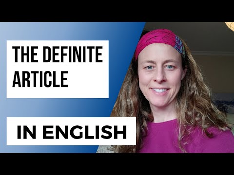 The Definite Article in English