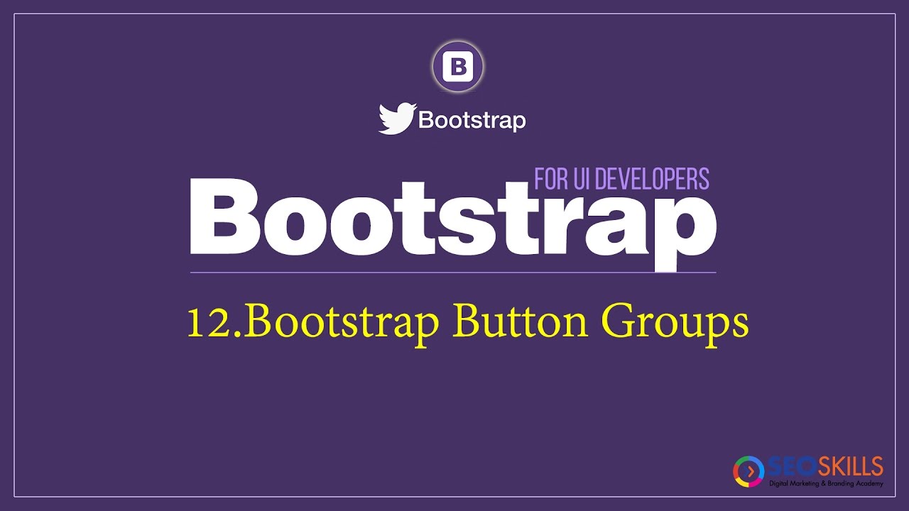 bootstrap button group tutorial