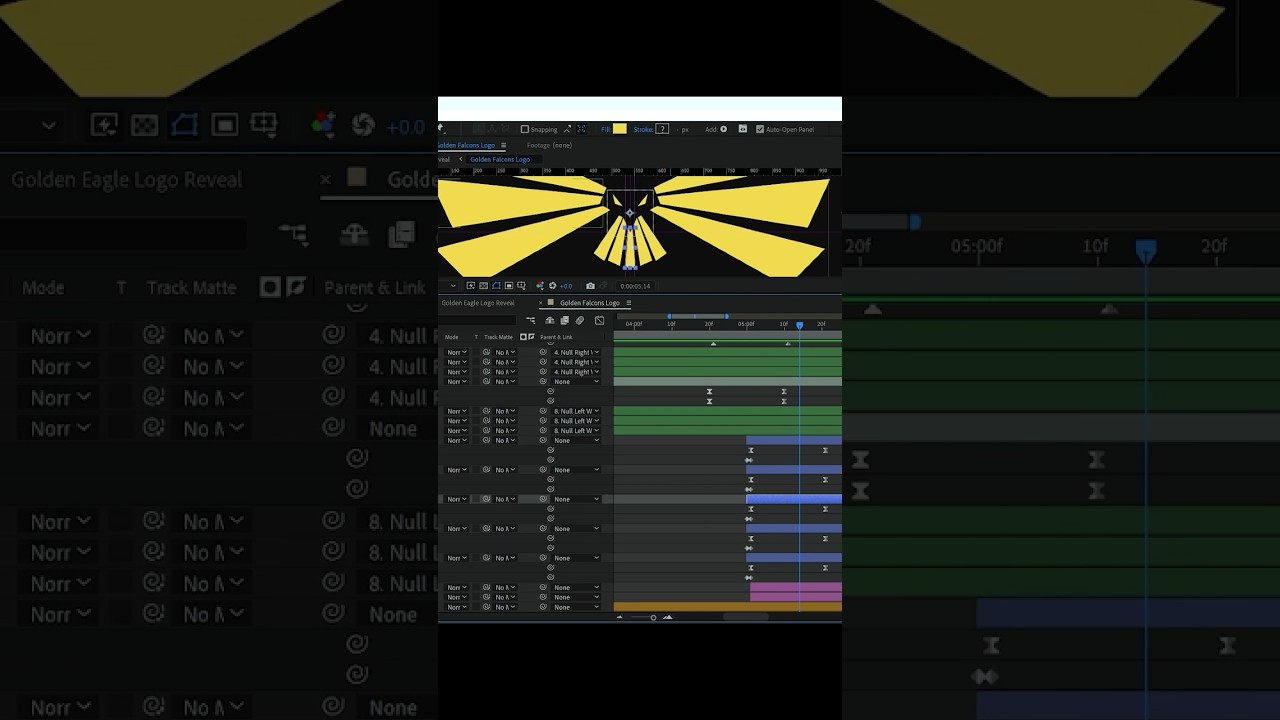 Workflow for Logo Reveal Animation #motiongraphics #aftereffects #adobeillustrator