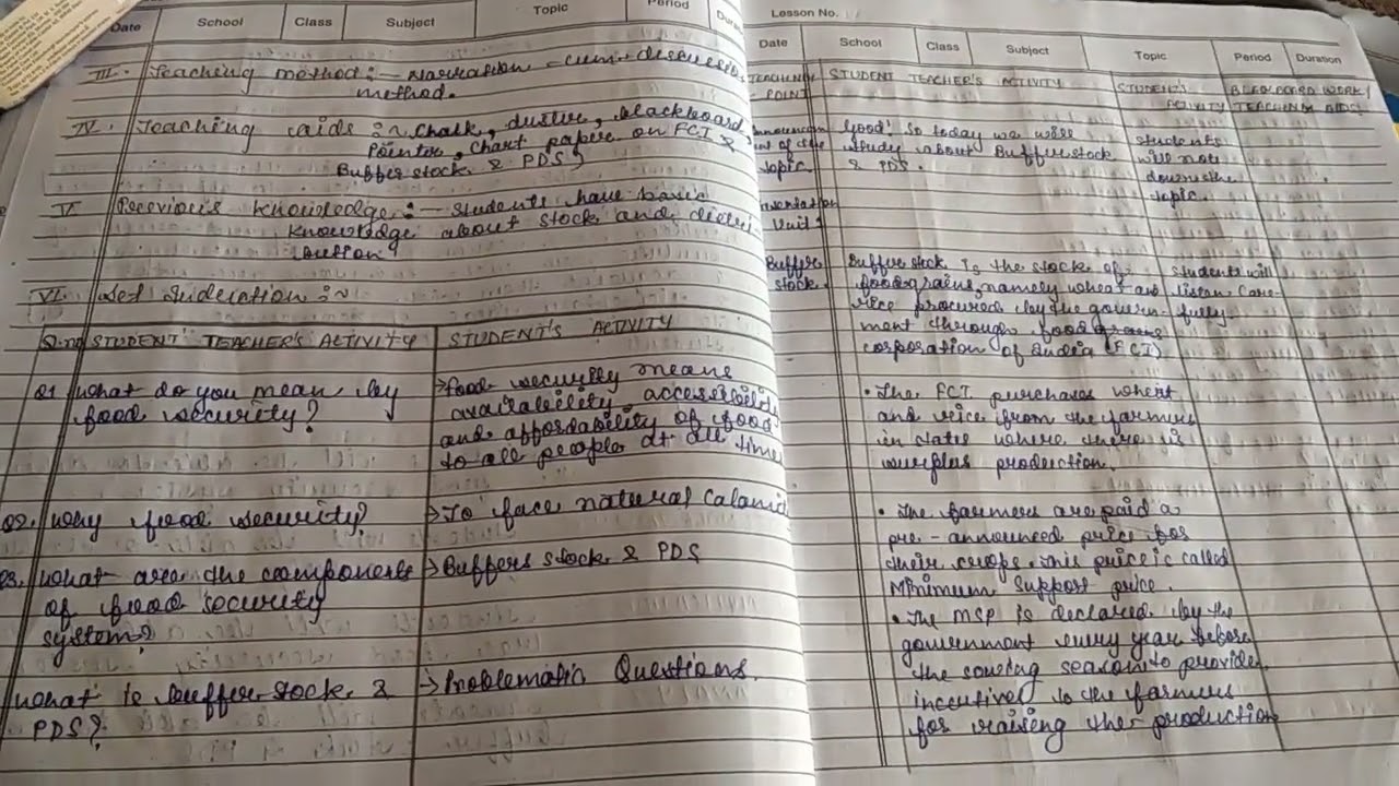 food security|part 2 |economic lesson plan|class 9|