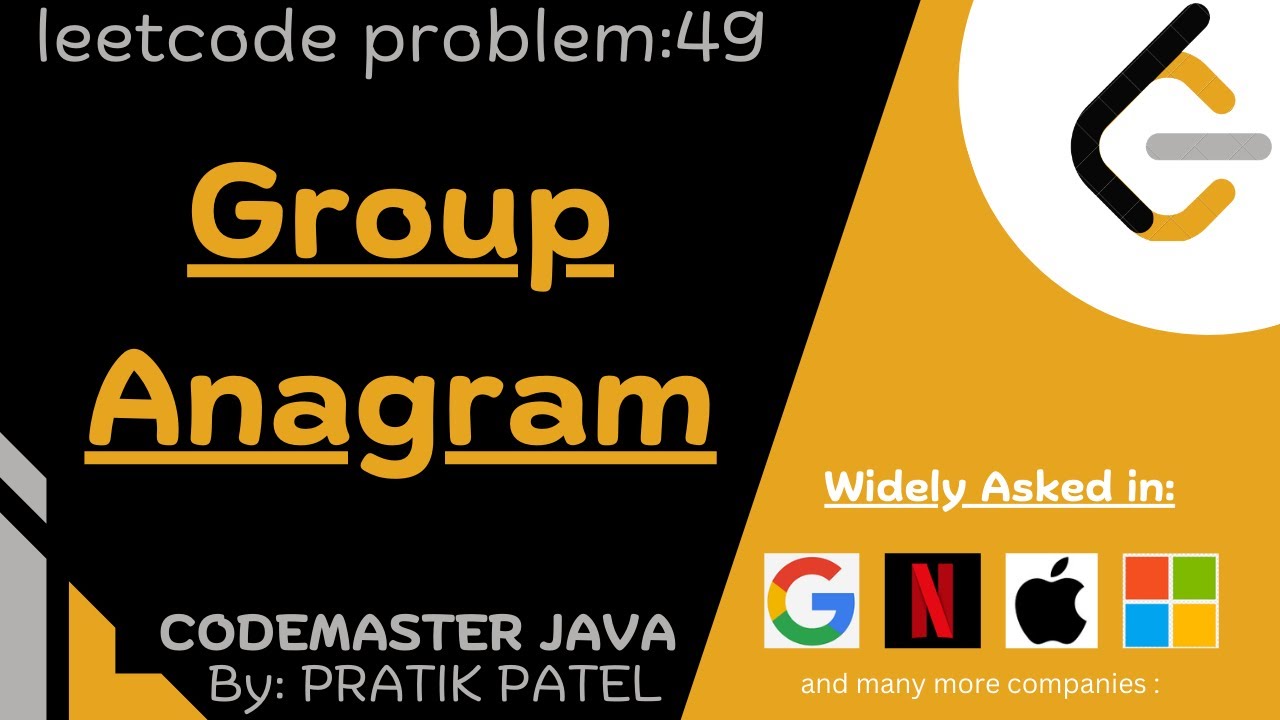 Group Anagrams LeetCode Solution | Java Tutorial & Code Walkthrough