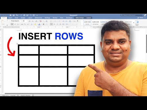 How to add a row to a table in Word
