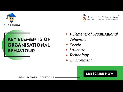 Key Elements of Organisational Behaviour | 4 elements of Organisational Behaviour | eLearning Video