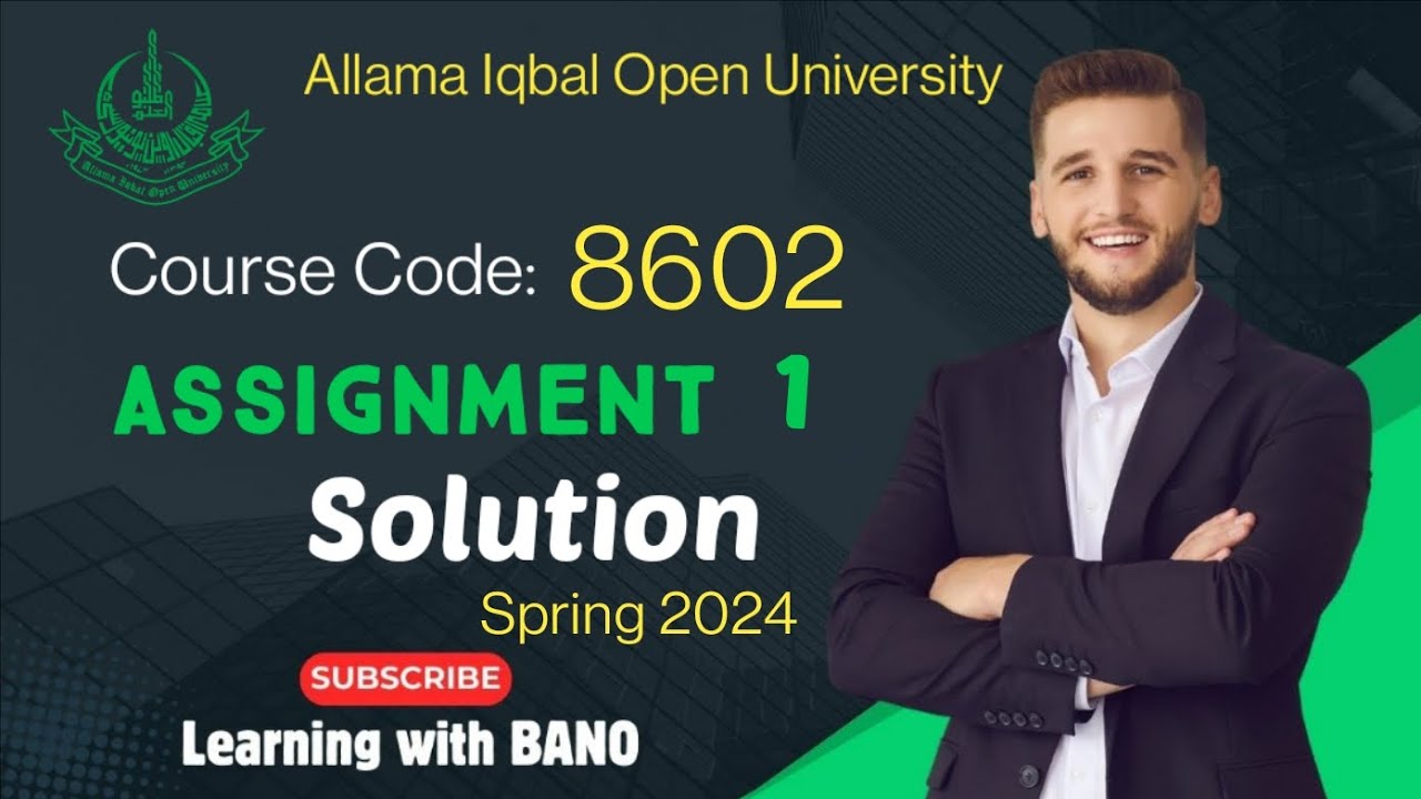 AIOU 8602 assignment 1 solution Spring 2024 | B.ed |  AIOU 8602 assignment 1 solution Spring 2024