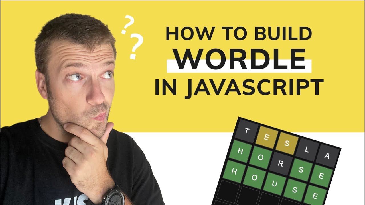 WORDLE game in Javascript | Tutorial | How To