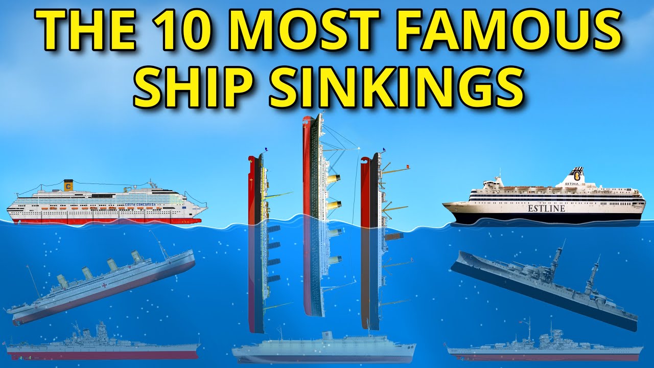 The 10 Most Famous Ship Sinkings – Recreated in Floating Sandbox