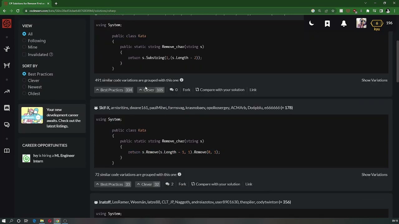 Remove first and last characters from a string