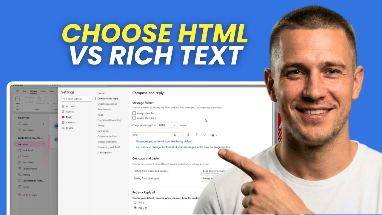 How to Choose HTML vs  Rich Text vs  Plain Text in Outlook
