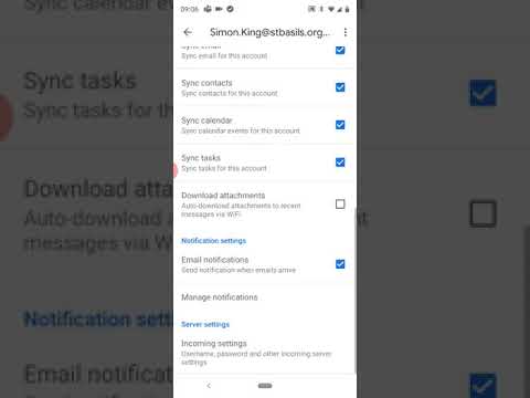 How to change your email password on an Android Device