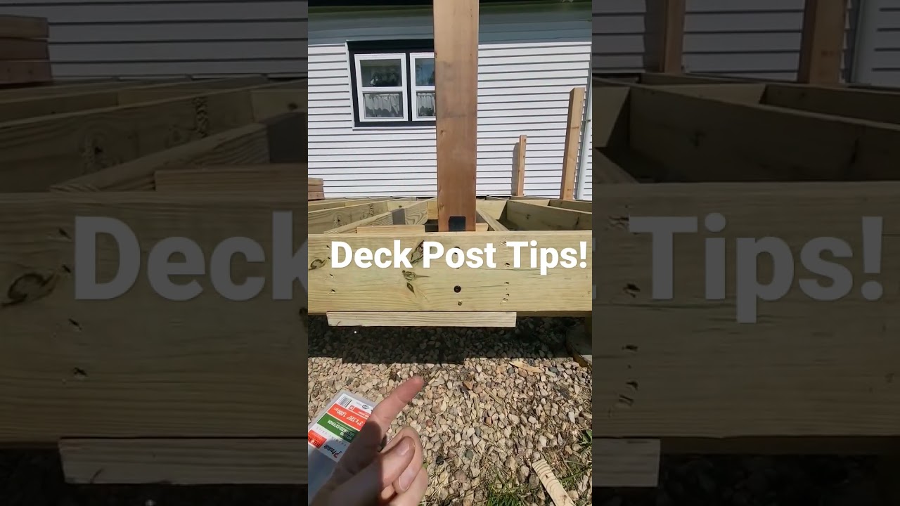 Deck Building Tip | Setting Deck Posts | HANDYMAN HEADQUARTERS |