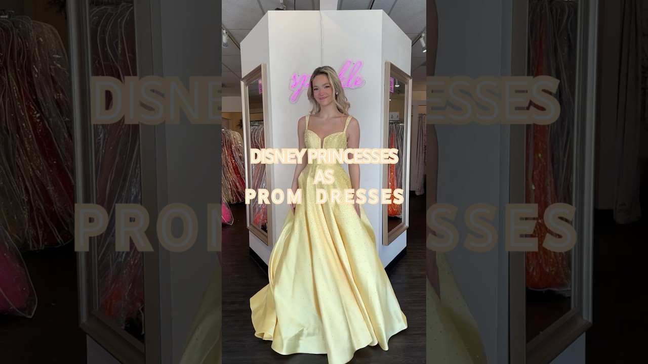 disney princesses but make it prom ✨ #promdress #disneyprincess #prom