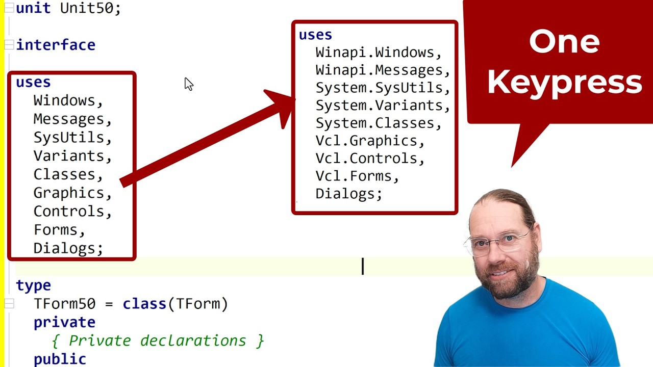Add Unit Scope Names Automatically with this Plugin - Delphi 272