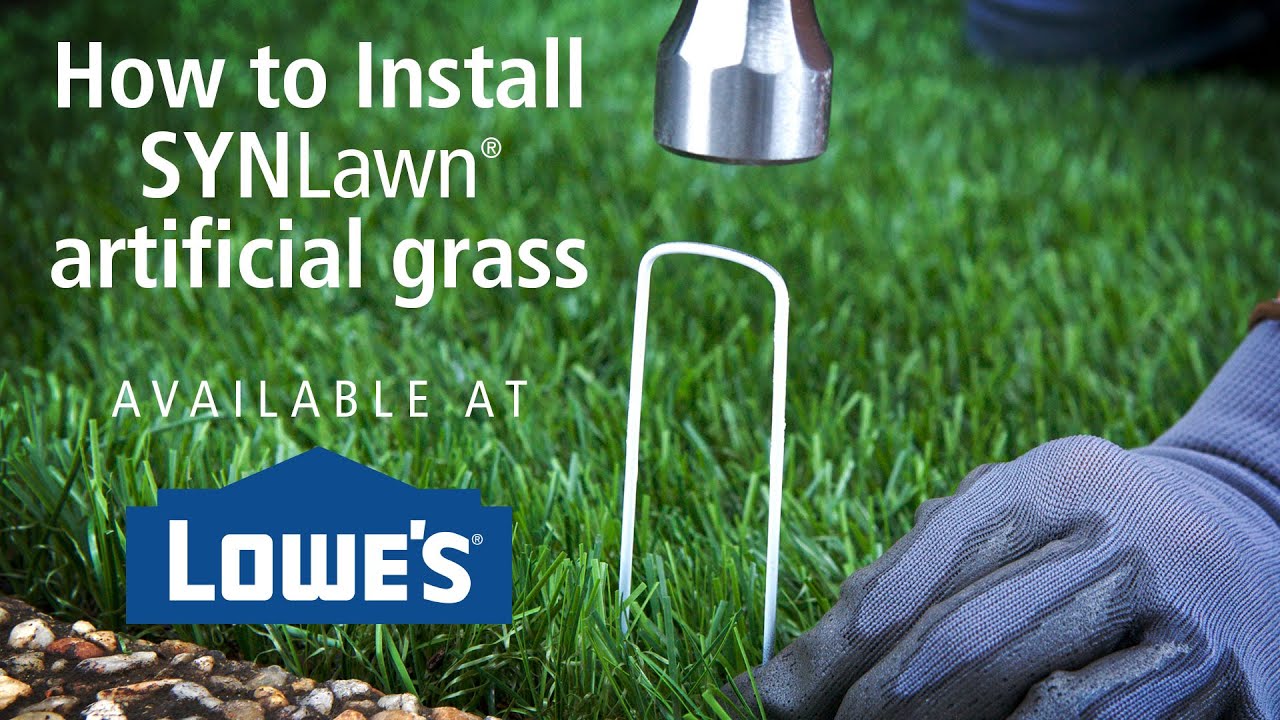 How to install SYNLawn artificial grass available at Lowe's Home Improvement