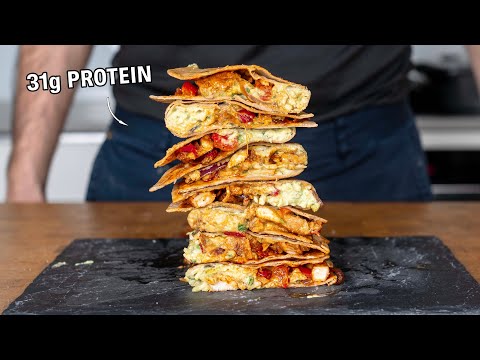 I Made 12 High Protein Chicken Quesadillas For The Freezer