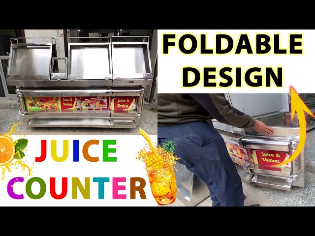 Juice Counter - Stainless Steel Juice Display Counter Manufacturer from ...