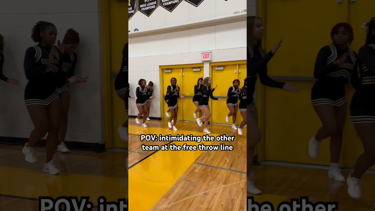 Works like a charm🏀 #cheerleading #basketball #highschoolbasketball #highschoolsports #highschool