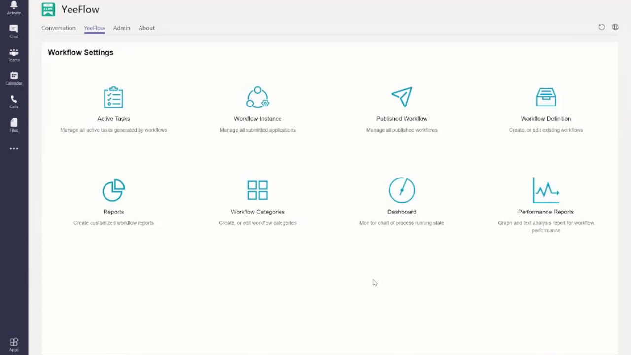 Workflow Settings by Admin