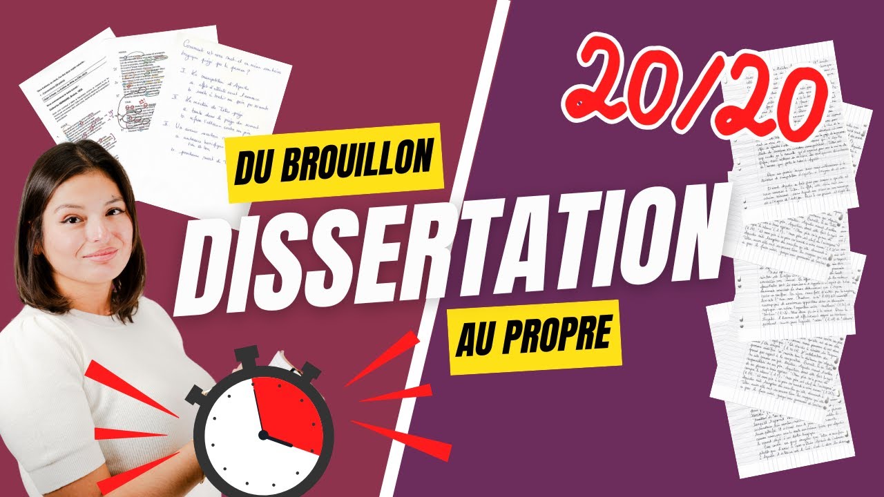 French Baccalaureate 2026: 20/20 in the dissertation with my complete method (rough draft + writing)