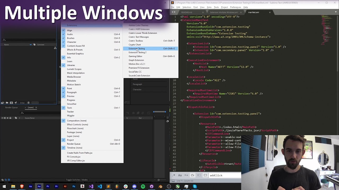 Adobe Extension QuickTip - Multiple Windows