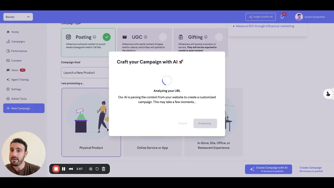 Using the partnrUP AI Campaign Builder