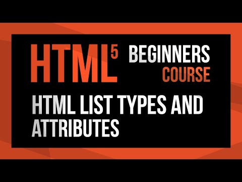 HTML Tutorial - Ordered list, Unordered list and HTML description lists