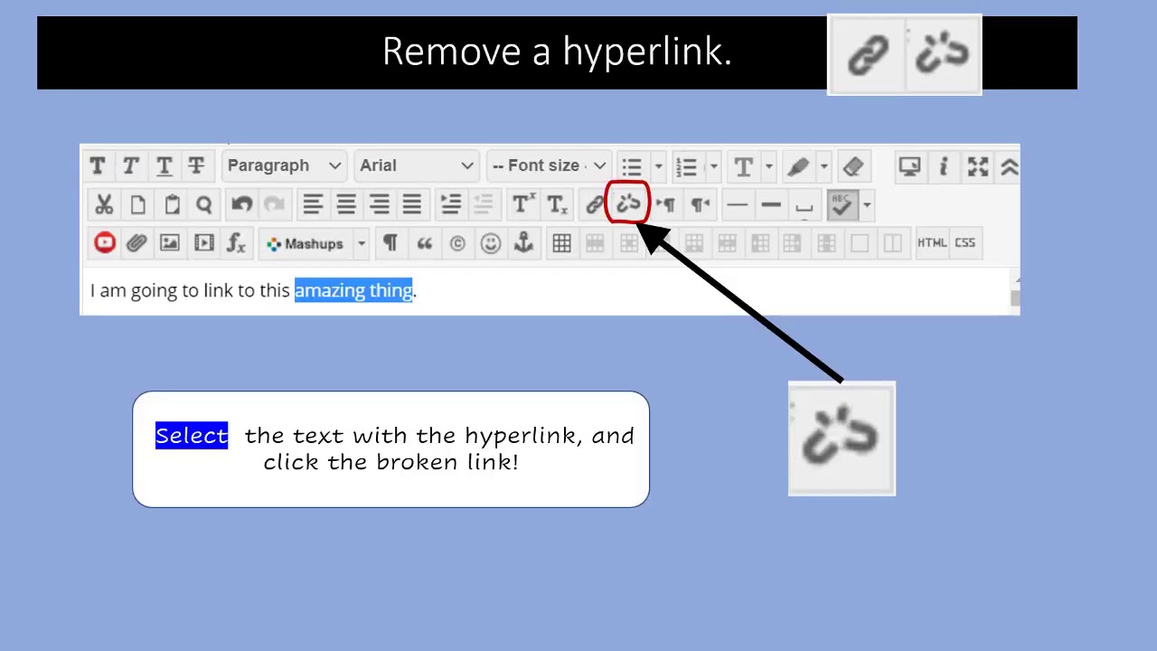The Basics of using the Blackboard Text Editor
