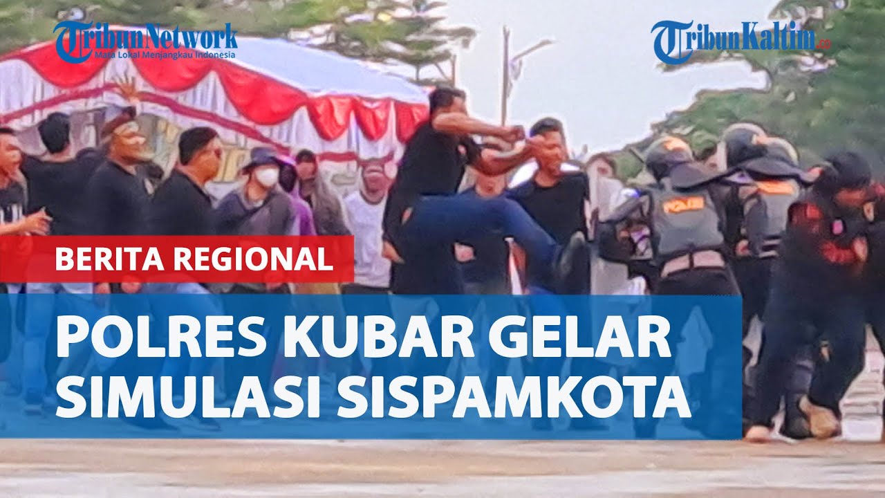 Persiapan Pengamanan Pilkada 2024, Polres Kubar Gelar Simulasi Sispamkota