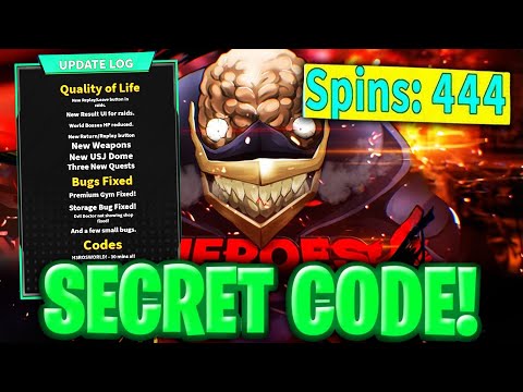 Heroes World SECRET QUIRK Code Gives FREE SPINS!? Roblox