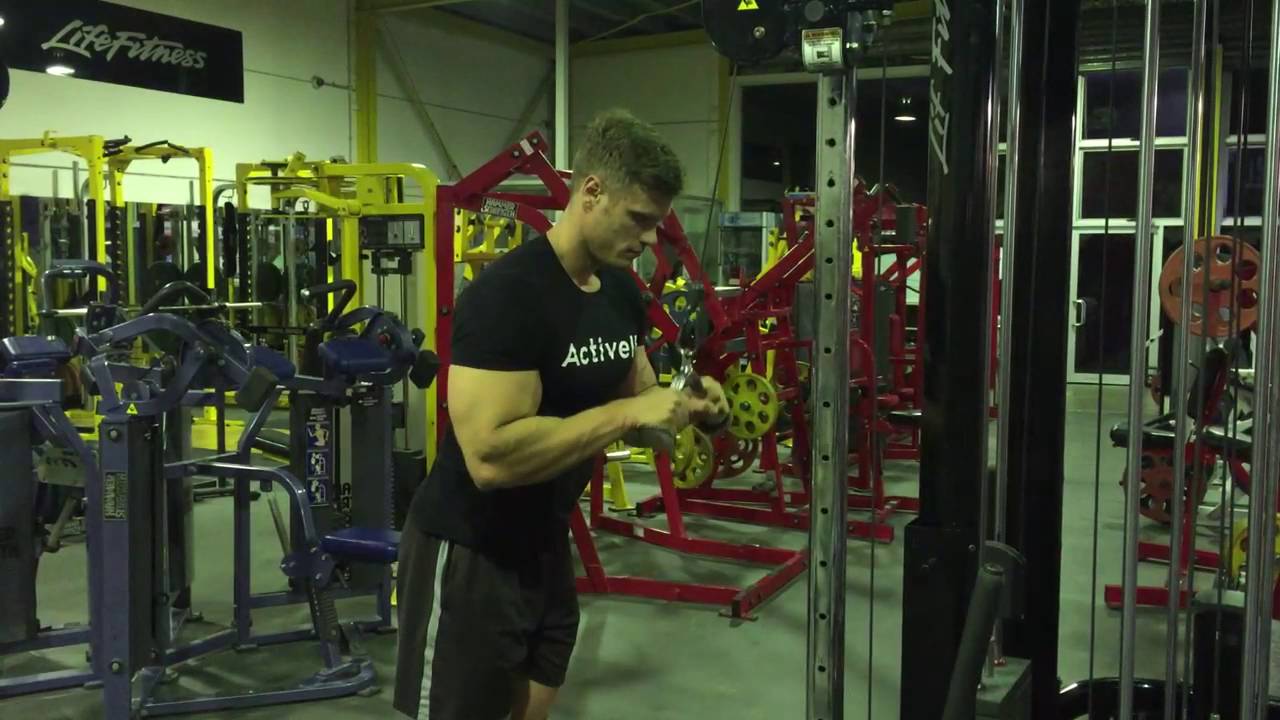 V Bar Tricep Pushdown Demo