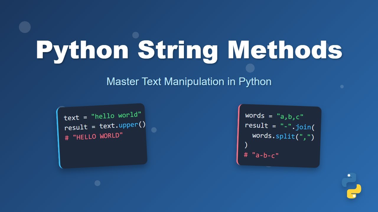 🐍 Python String Methods Tutorial: Master Text Manipulation for Beginners