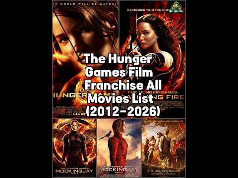 The Hunger Games Film Franchise All Movies List (2012-2026) #jenniferlawrence