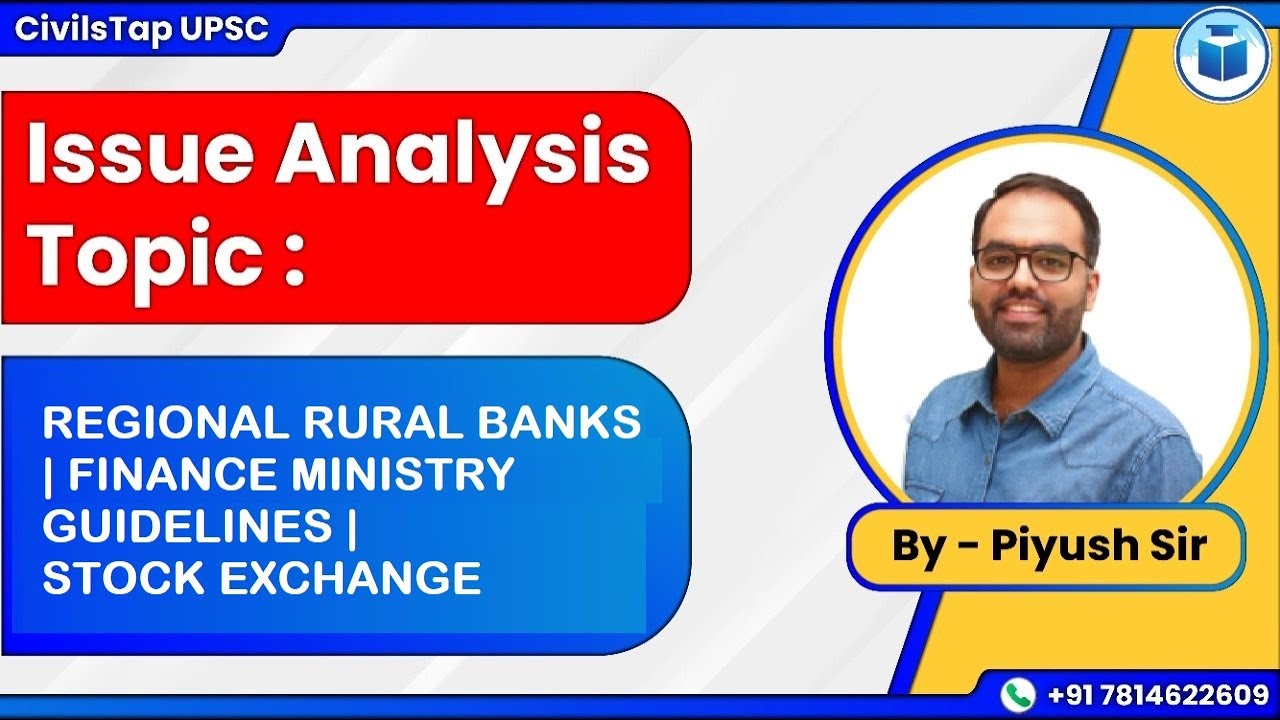 UPSC Mains Current Affairs | Regional Rural Banks | Civilstap UPSC