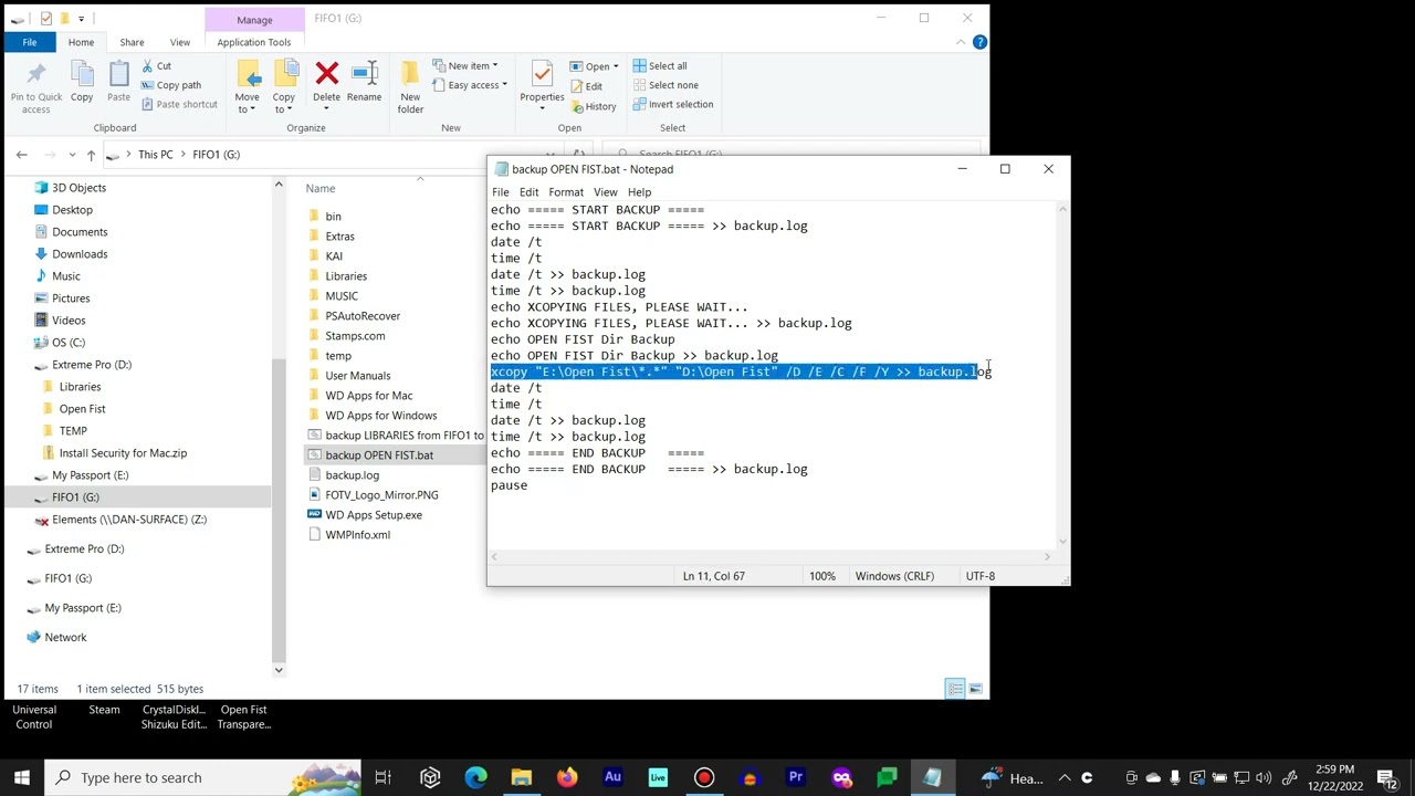 XCOPY Batch File Backup How To