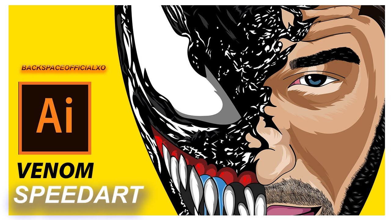 VENOM ADOBE ILLUSTRATOR SPEEDART