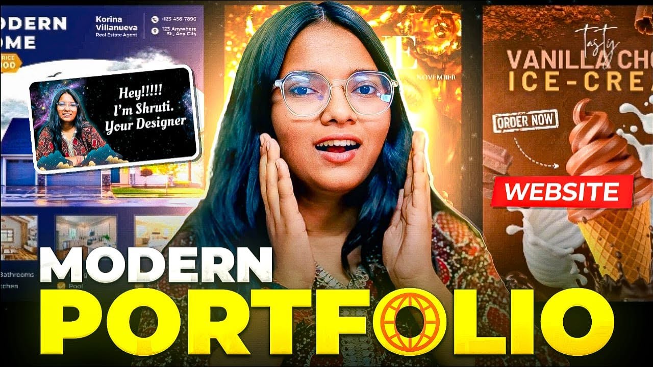 My First Graphic Design Portfolio | Exciting Client Work + Insider Tips [Free Website Tutorial] 🚀
