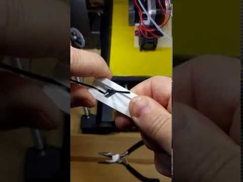 Filament cutter (only 18mm snap off blade needed) by JeEk - Thingiverse