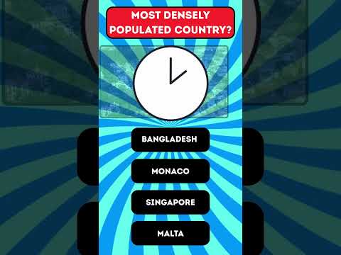 🏙️ What is the Most Densely Populated Country? | Can You Guess?