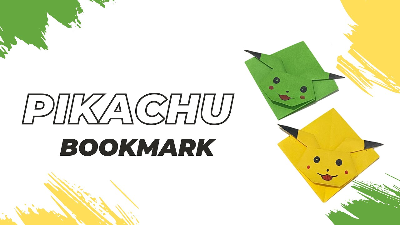 Easy PIKACHU BOOKMARK Origami | Origami Fun