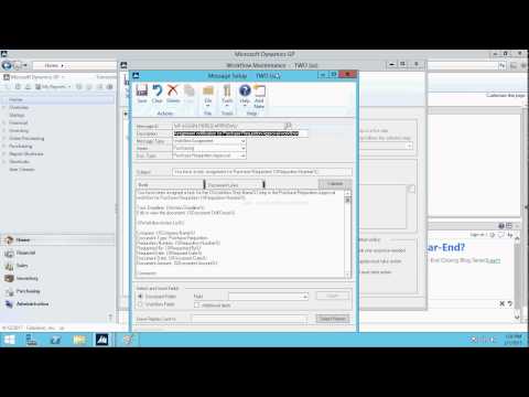Setting up Sample Workflows in Dynamics GP